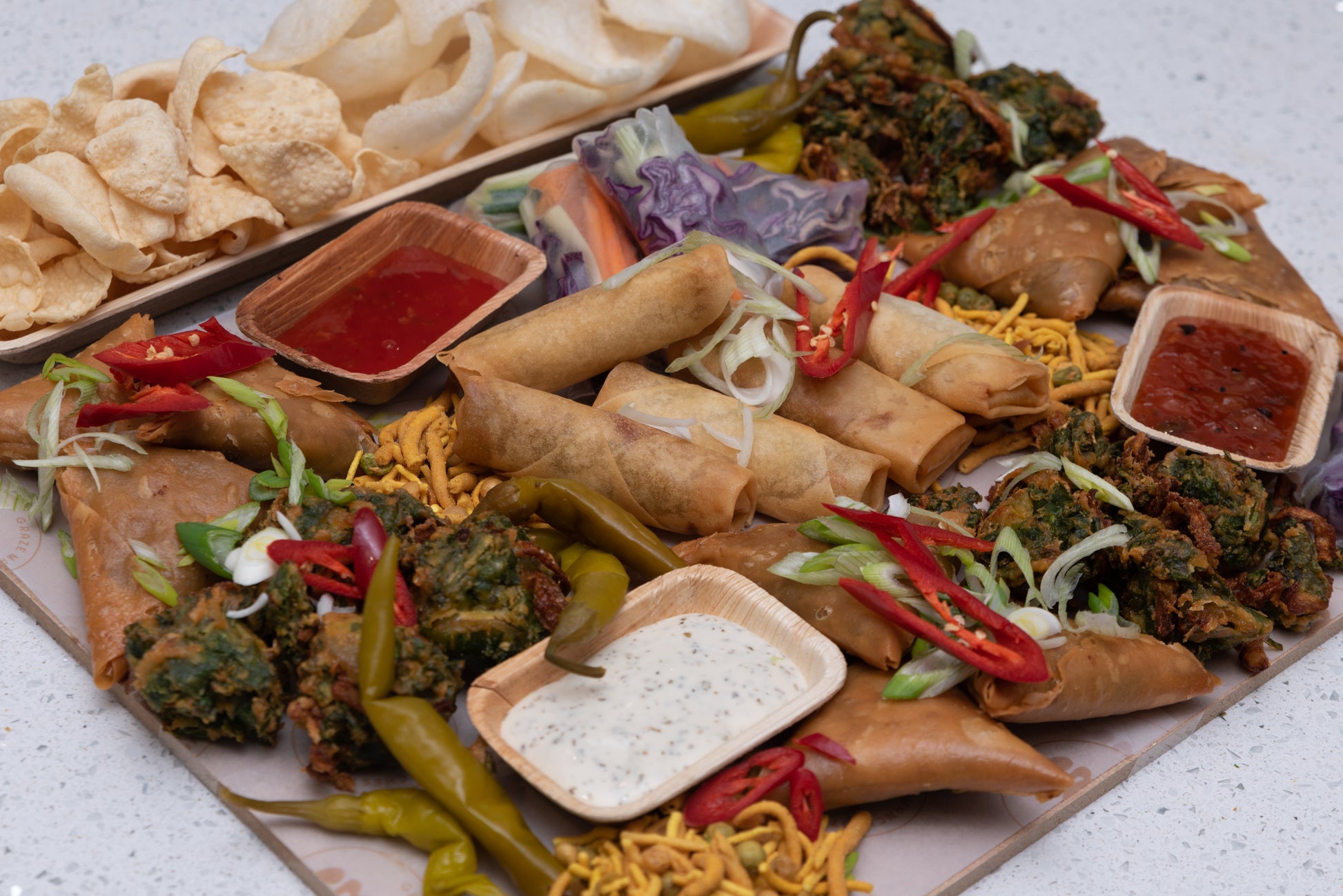 The Asian Fusion Platter – Graze Manchester